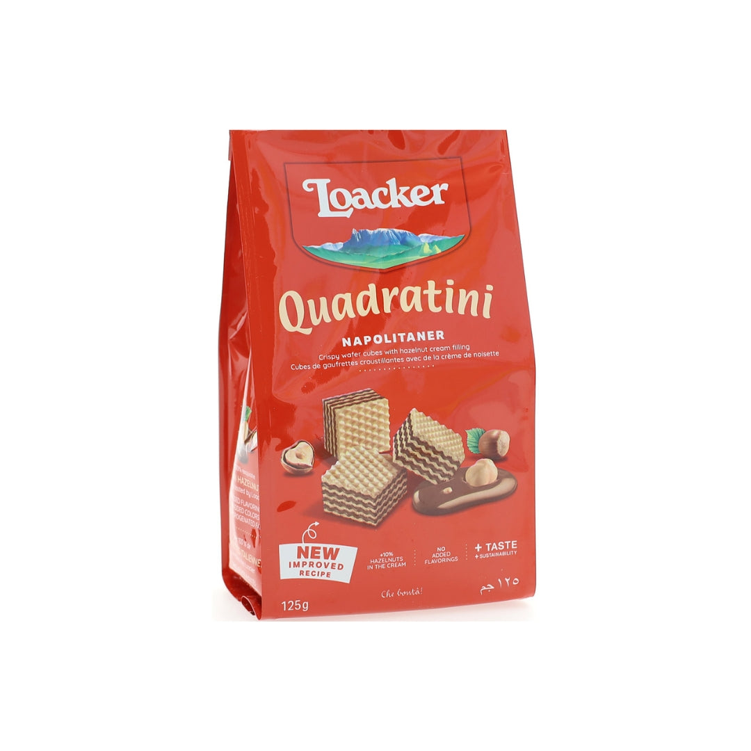 Loacker Quadratini Napolitaner 125g x 12 – Wings Group